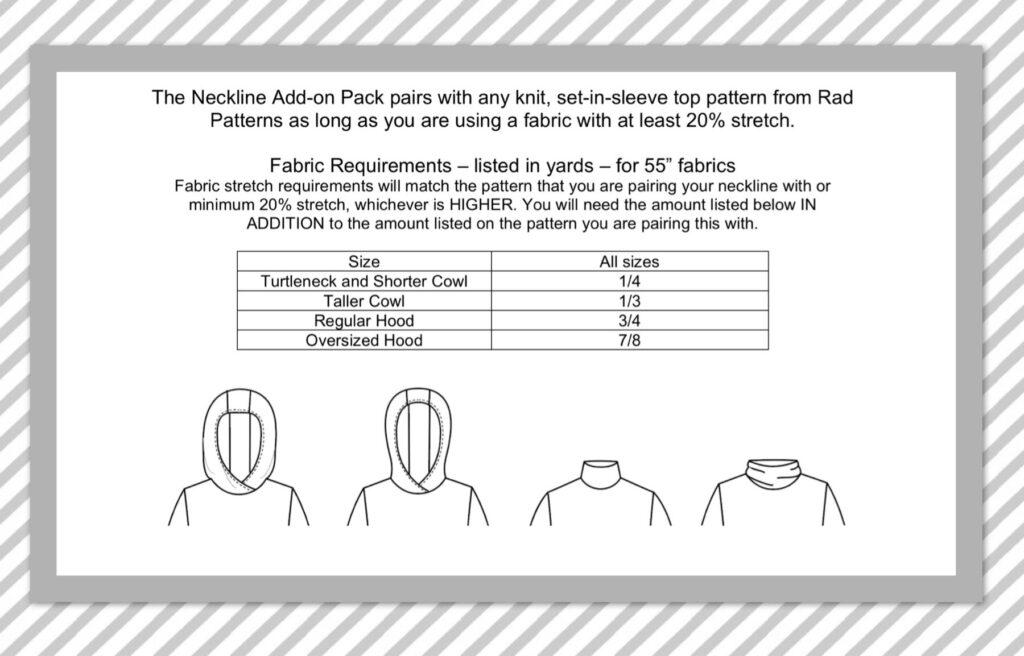 Neckline Add-On – Rad Patterns